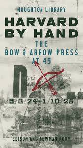 The Bibliographical Society of America | Harvard by Hand: The Bow ...
